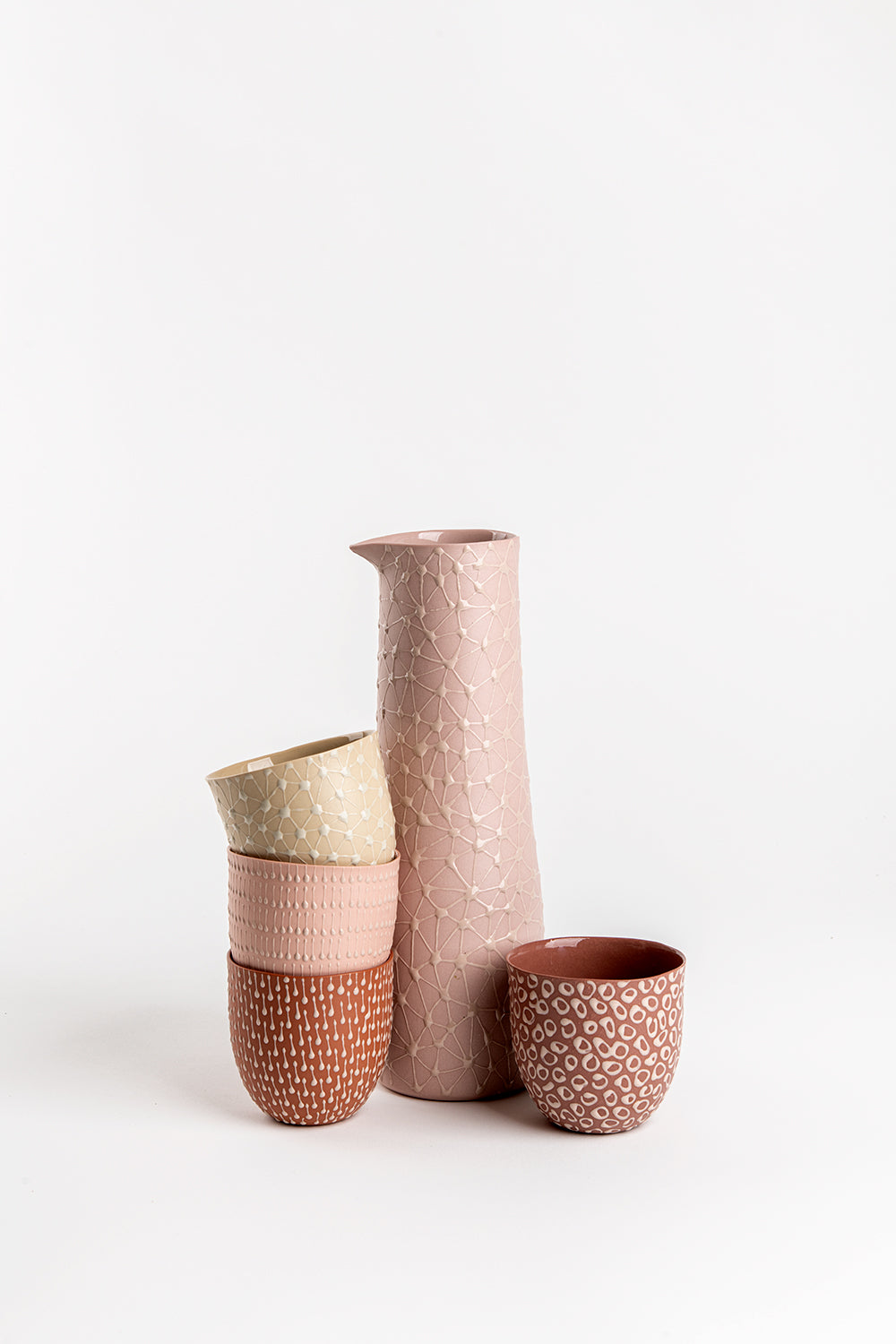 Maiyan Ben Yona - Ceramic Studio | Set of a Carafe and Luna Cups ...