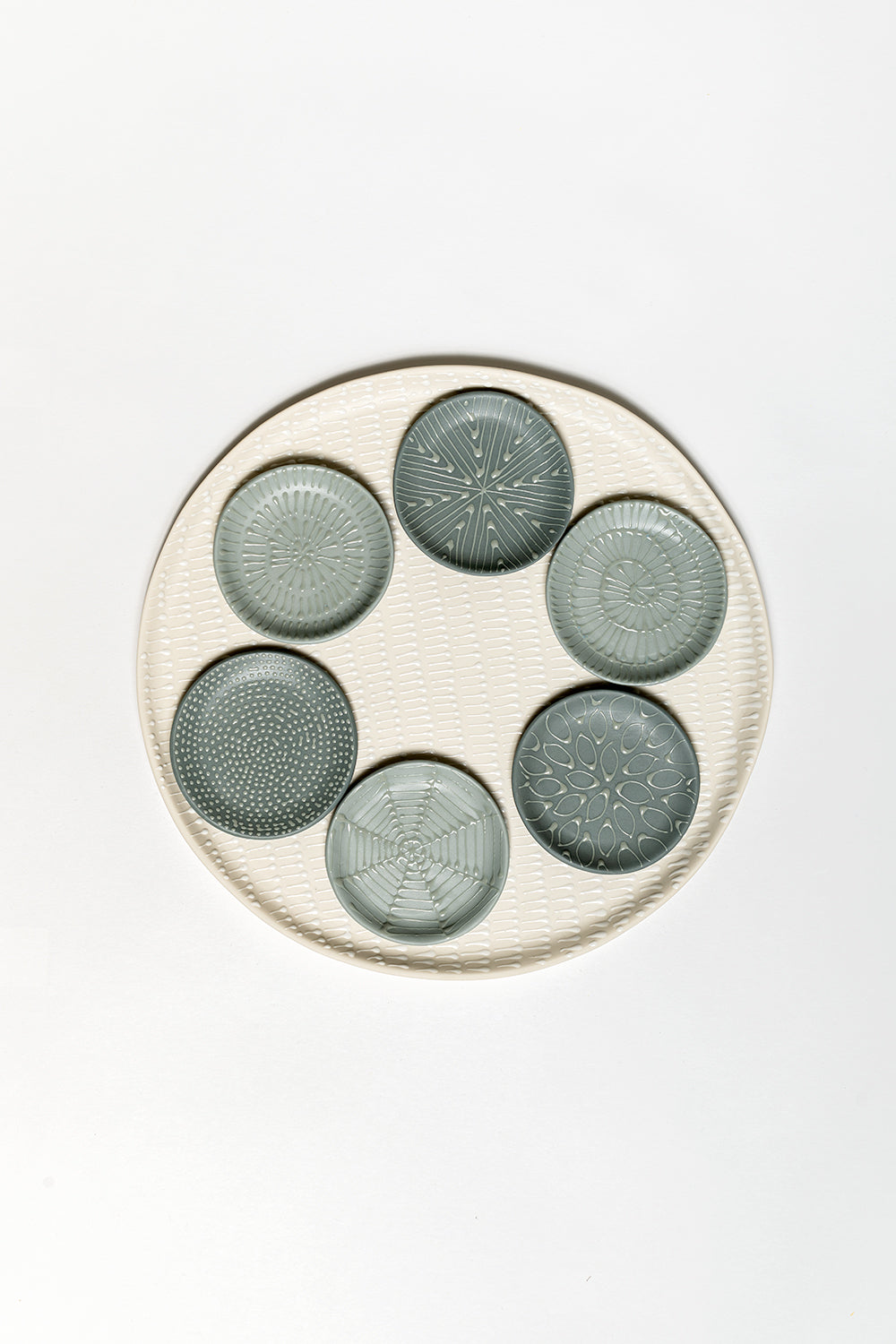 Full Seder Plate | White with Gray – Maiyanbenyona